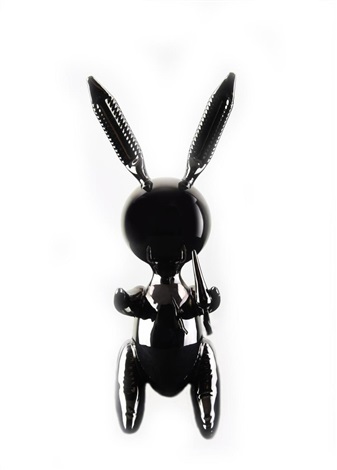 BLACK RABBIT BALOON by Jeff Koons on artnet
