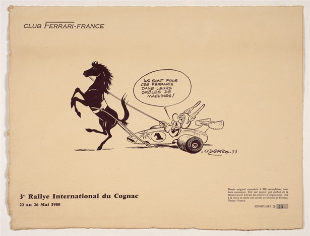 Astérix en char Ferrari by Uderzo Studios on artnet