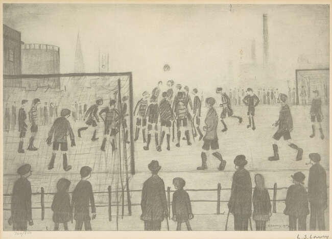 The Football Match by L.S. Lowry on artnet