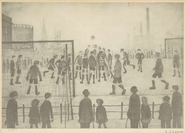 The Football Match by L.S. Lowry on artnet