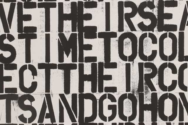 The Show is Over... by Christopher Wool on artnet