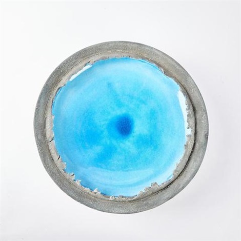 A Large Len Castle Crater Lake Bowl by Len Castle on artnet