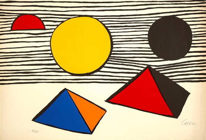 Pyramids and Sun by Alexander Calder on artnet