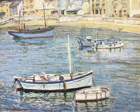 The Mooring-St Ives Harbour by Frederick Bottomley on artnet