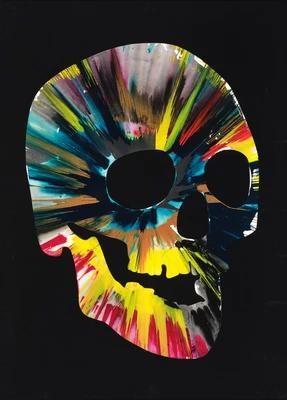 Skull Spin Painting by Damien Hirst on artnet