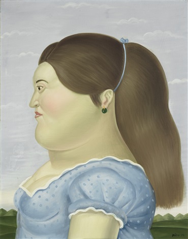 Lady in Profile by Fernando Botero on artnet