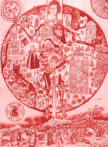Map of Nowhere Red by Grayson Perry on artnet