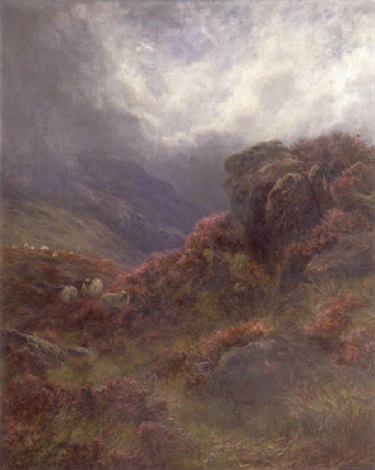 Heather in bloom, Galloway by James Faed the Younger on artnet