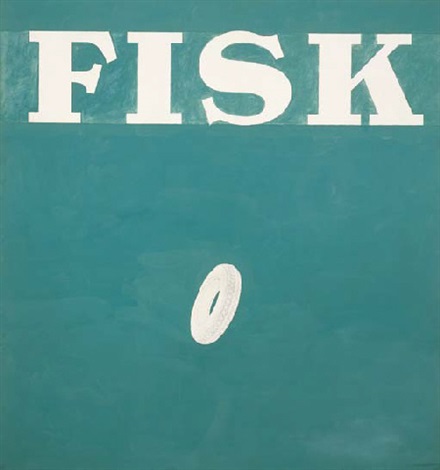 Falling but frozen Fisk by Ed Ruscha on artnet