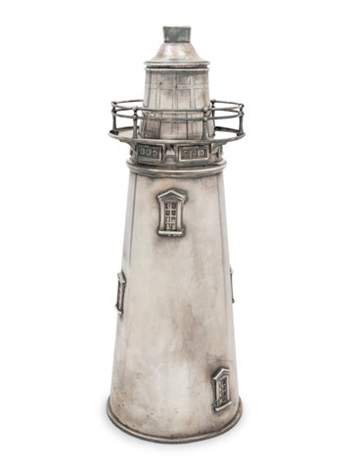 A Large American Silver-Plate Lighthouse Cocktail Shaker by ...