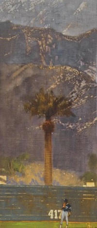 Lone Japanese baseball player in outfield Sports Illustrated by Bernard ...