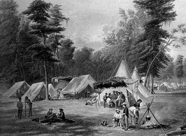 Confederate camp during the late American war by C.W. Chapman on artnet