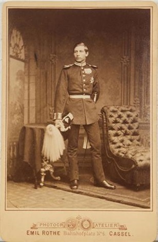 Kaiser Wilhelm der II, einmal als Prinz und sein jüngerer Bruder Prinz ...