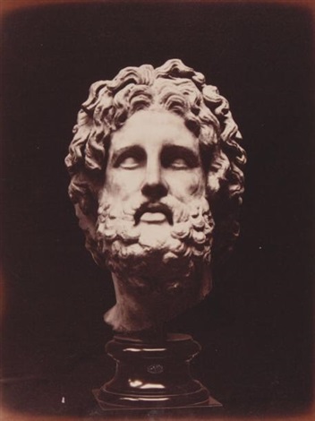 Aesculapius, Tête sculptée antique du dieu de la médecine, British ...