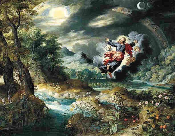 God creating Heaven and Earth by Jan Brueghel the Younger on artnet