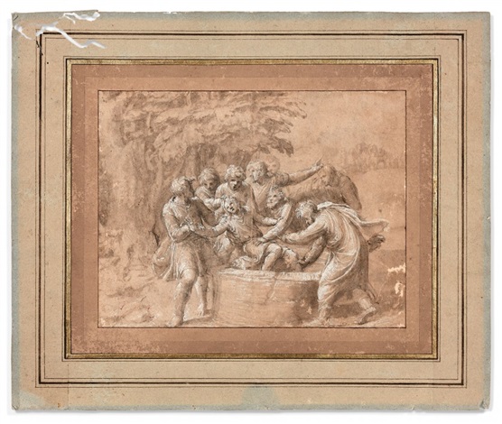 Joseph jeté dans le puits par ses frères by Polidoro da Caravaggio on ...