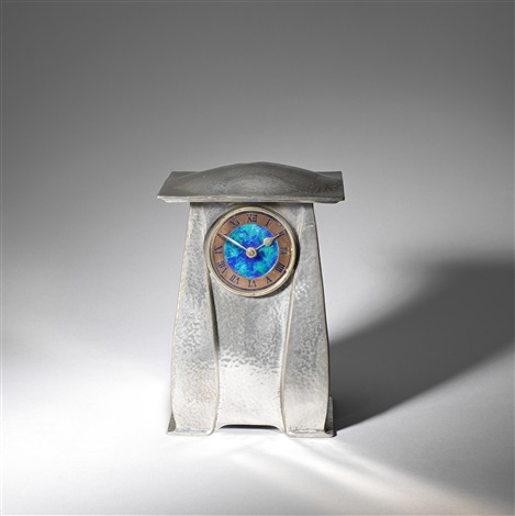 Tudric mantel clock, model no. 0761, circa 1902 by Archibald Knox on artnet