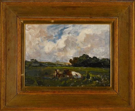 CATTLE IN PASTURE, MALAHIDE, COUNTY DUBLIN by Nathaniel Hone the ...
