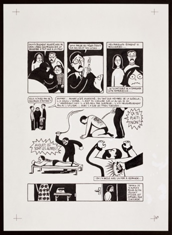 Persepolis Original Book Art, page 49 by Marjane Satrapi on artnet