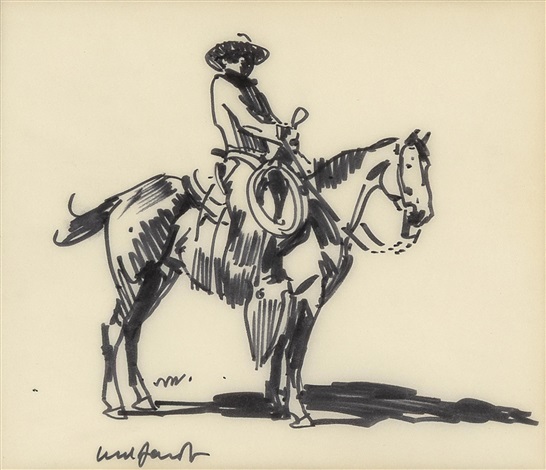 Man on Horse by Ned Jacob on artnet