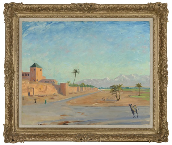 Marrakech with a Camel by Winston Churchill on artnet