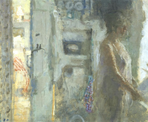 In the bathroom by Bernard Dunstan on artnet