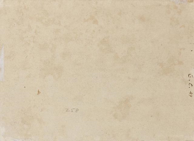 Studies of a muscular man bending diagonally, and standing in profile ...