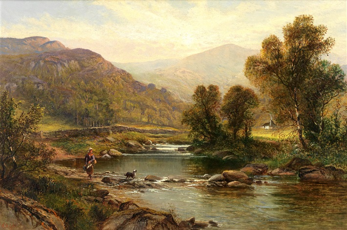 On the Llugwy, North Wales by Alfred Augustus Glendening Sr. on artnet
