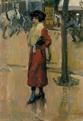 Street scene by Isaac Israels on artnet