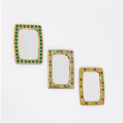 Set of three mirrors with pair of PV long mirrors by Mithe Espelt on artnet