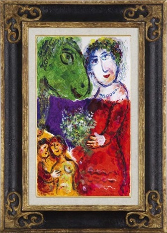 La Femme en rouge by Marc Chagall on artnet