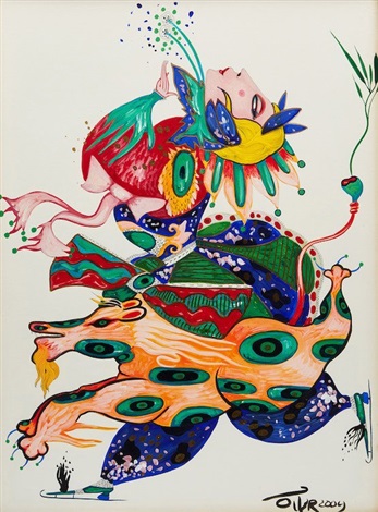 Untitled Portrait by Toller Cranston on artnet