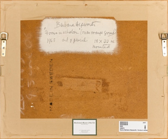 Forms in Echelon on an Orange Ground by Barbara Hepworth on artnet