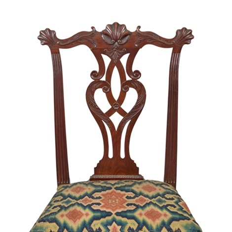 The Hollingsworth Family Pair of Chippendale Mahogany Side Chairs ...