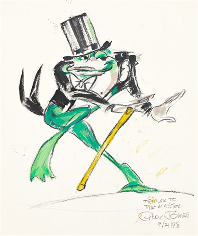 Michigan J. Frog. Drawing made for Jules Feiffer, September 9, 1998. by ...