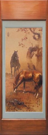 Two Horses Dua Kuda by Lee Man Fong on artnet