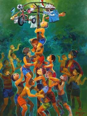Panjat Pinang by Gunawan Bagea on artnet