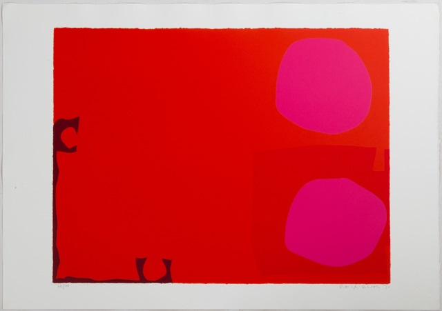 Two Magenta Discs in Red by Patrick Heron on artnet