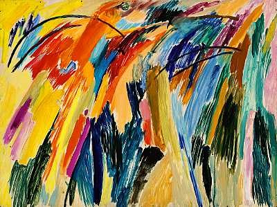 Regnbue-bjærge by Else Alfelt on artnet