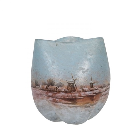 Daum Nancy winter landscape Glass Vase by Daum (Co.) on artnet