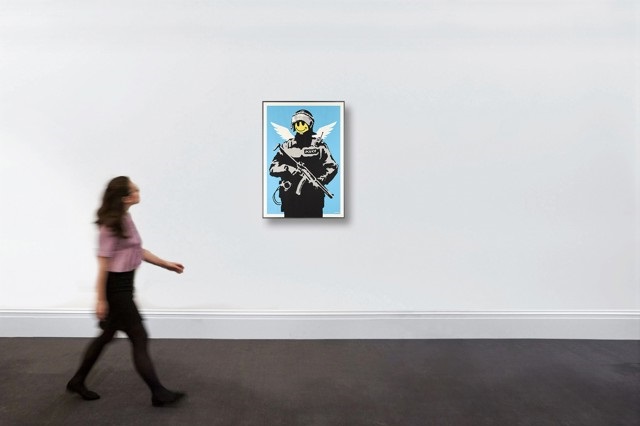 Flying Copper by Banksy on artnet