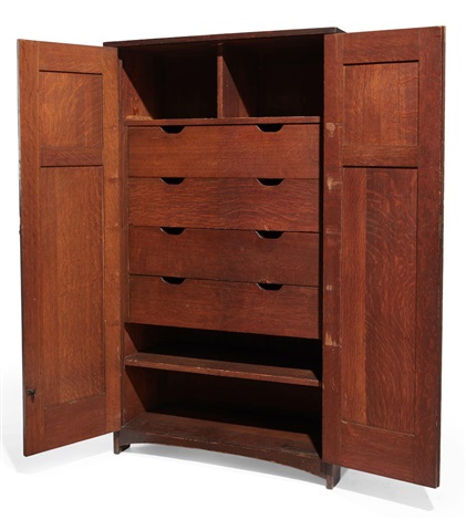 Wardrobe by Gustav Stickley on artnet