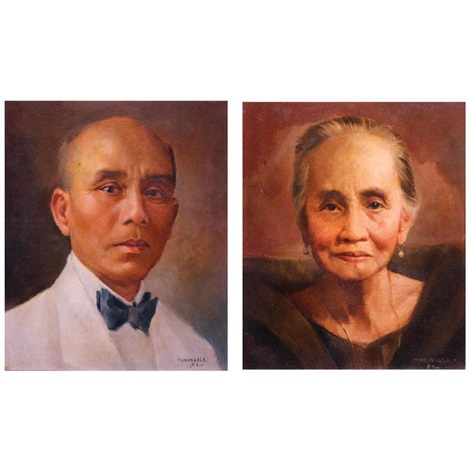 Vicente Manansala 1910 - 1981 a Portrait of Don Canuto S. Oreta of ...