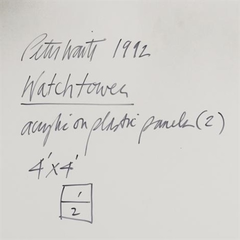 Watchtower, diptych by Peter Waite on artnet