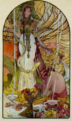 Salammbo - Incantation by Alphonse Mucha on artnet