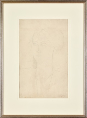 HEAD OF A GIRL by Amedeo Modigliani on artnet