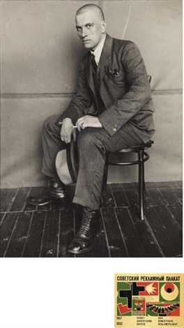 Poet Vladamir Mayakovsky by Alexander Rodchenko on artnet