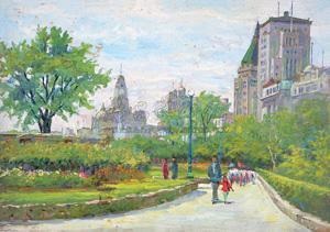 外滩公园 Bund park by Yan Wenliang on artnet