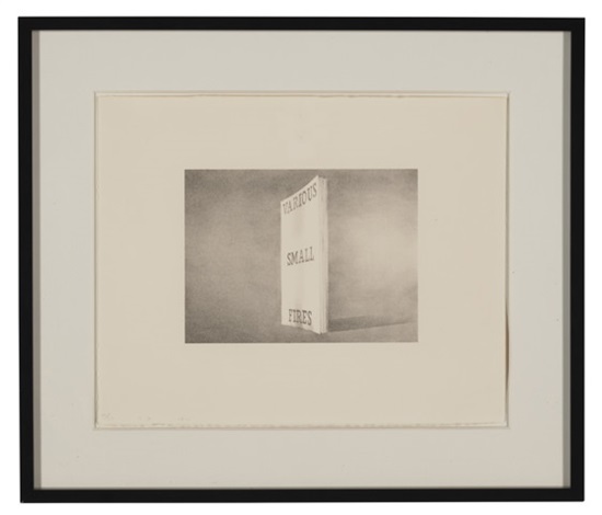 Various Small Fires, from Book Covers by Ed Ruscha on artnet