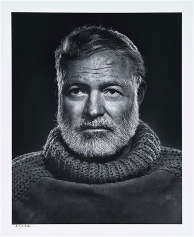 Ernest Hemingway by Yousuf Karsh on artnet